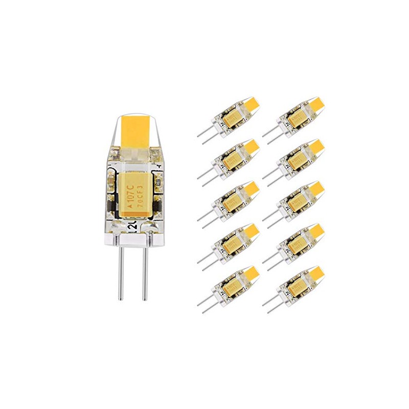 Bipin LED G4 COB 12V 1W Cool White Dimmable - Moonlite