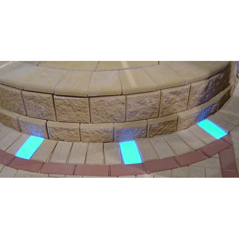 GLASS & STAINLESS STEEL BRICK 4.5 Watt ,54 LEDS RGB 100x200x70 - Moonlite