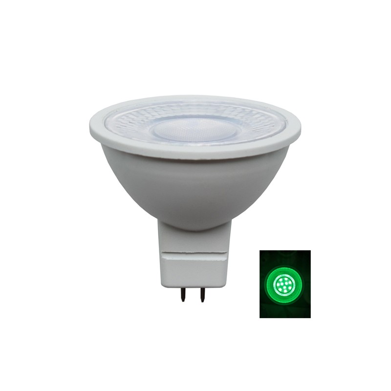 LED MR16 12V AC/DC 5W Green - Moonlite
