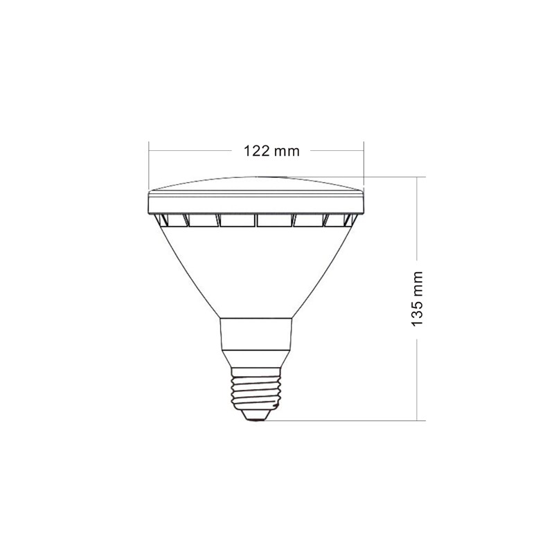 LED PAR38 15W ES 5000K IP67 - Moonlite